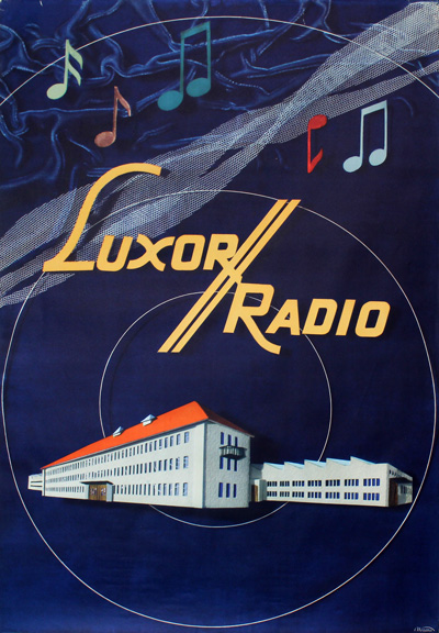 Luxor Radio (1950s) - Original Vintage Poster | PosterTeam