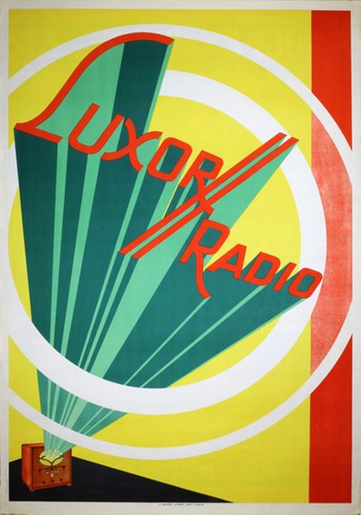 Luxor Radio (1930) - Original Vintage Poster | PosterTeam