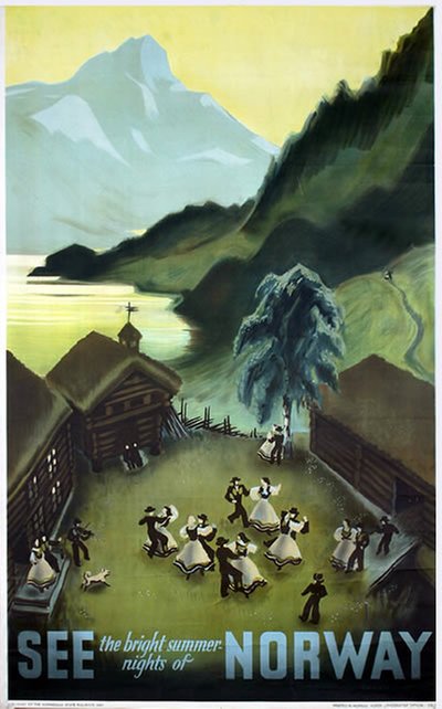 Original vintage poster: See Norway designed by Damsleth, Harald (1906 ...