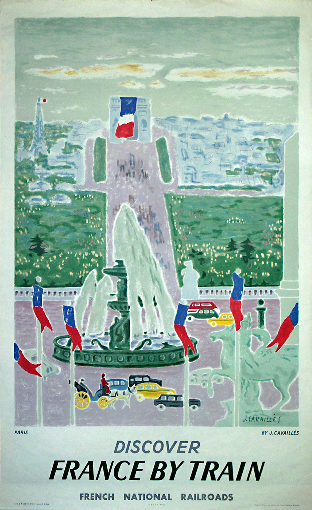 Discover France by Train. Paris - Place de la Concorde (1957 ...
