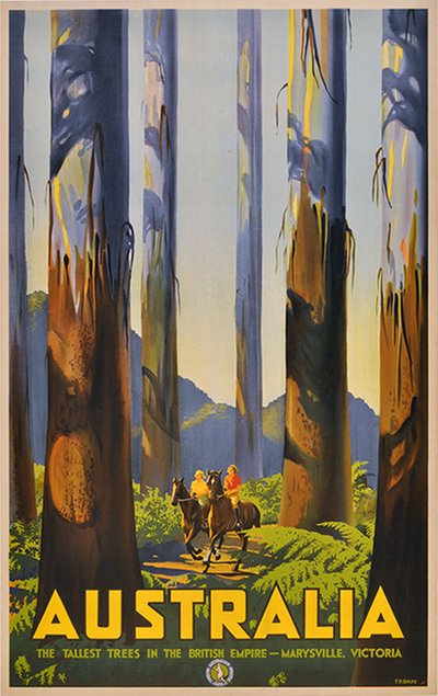 Original authentic vintage poster - Title: 'Australia' designed by ...