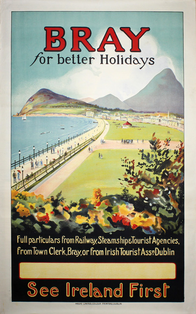 Original vintage poster: Bray for better Holidays See Ireland first sold