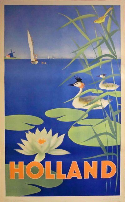 Original Vintage Poster Holland Sold
