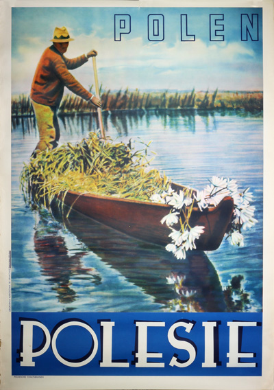 Original authentic vintage poster - Title: 'Polesie Polen' - sold