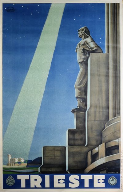 Original Vintage Poster Trieste Italy Designed By Giorgio Viola Sold