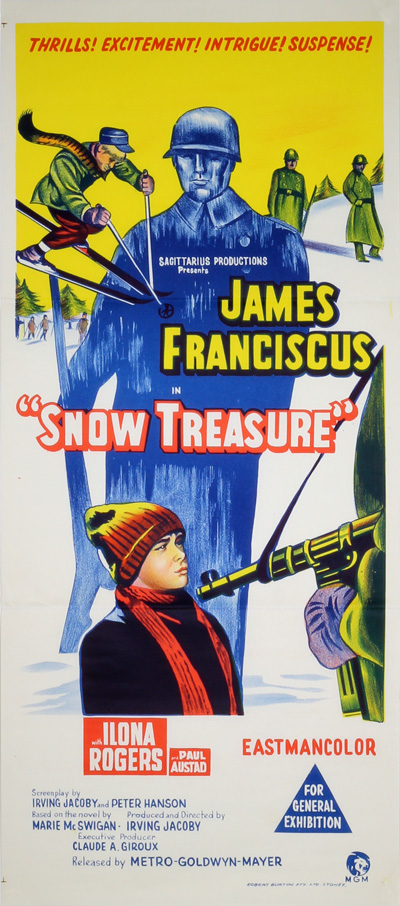 Original authentic vintage poster - Title: 'Snow Treasure' - for sale