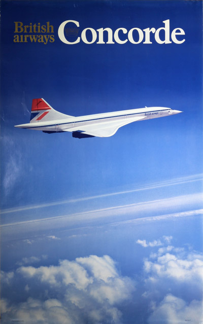 Original authentic vintage poster - Title: 'Concorde' - sold