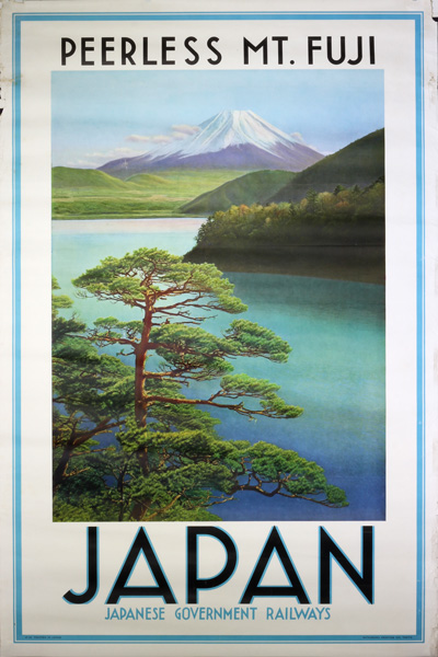 Original authentic vintage poster - Title: 'Japan Mt. Fuji - Japanese Government Railways ' - sold