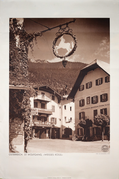 Original authentic vintage poster - Title: 'Österreich St. Wolfgang ...