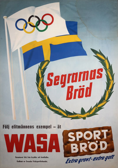 Original authentic vintage poster - Title: 'Wasa Sport Bröd' - for sale
