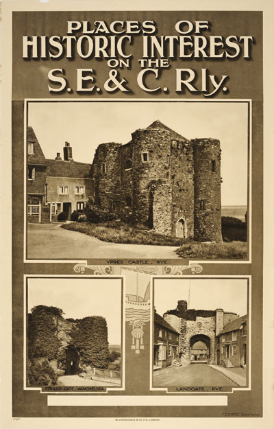 Original authentic vintage poster - Title: 'Places of Historic Interest ...