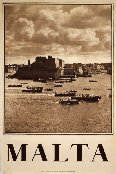 Original authentic vintage poster - Title: 'Malta' - sold