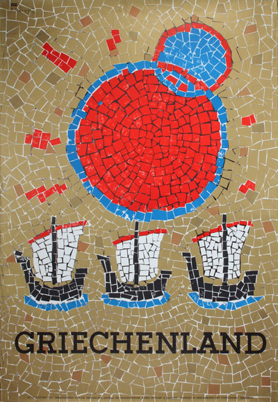 Original authentic vintage poster - Title: 'Griechenland Greece ...
