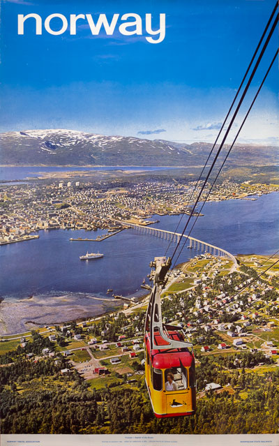 Original authentic vintage poster - Title: 'Norway Tromsø - The Capital ...