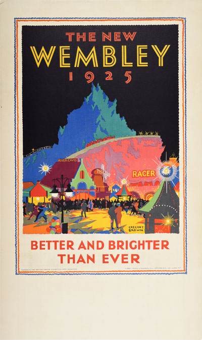 The New Wembley 1925 (1925) - Original Vintage Poster | PosterTeam