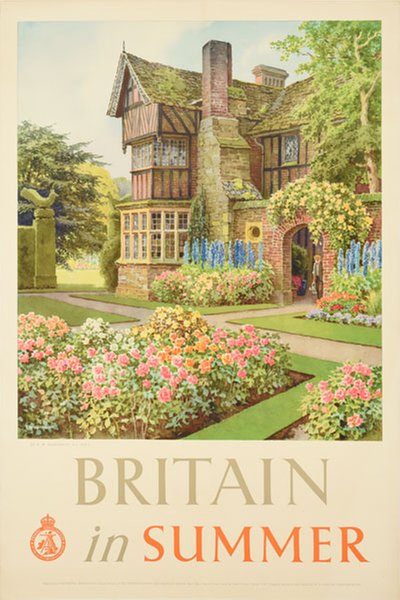 Original authentic vintage poster - Title: 'Britain in Summer' designed ...
