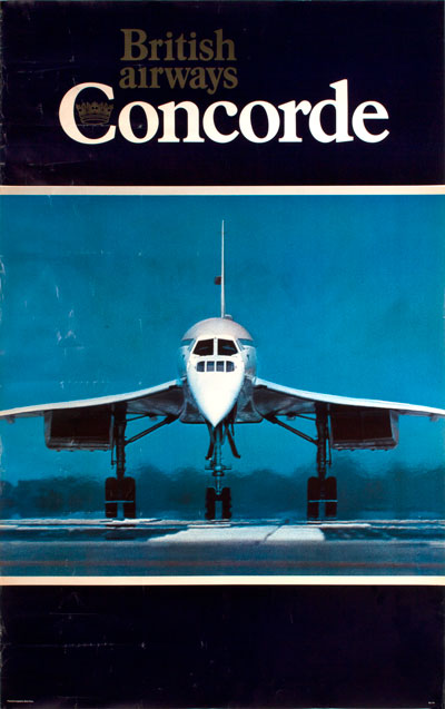 Original authentic vintage poster - Title: 'British Airways: Concorde ...