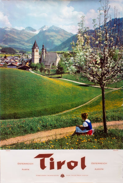 Original authentic vintage poster - Title: 'Kitzbühel Tirol Austria ...