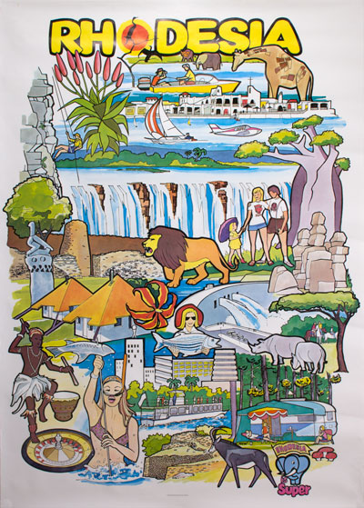 Original authentic vintage poster - Title: 'Rhodesia ' - sold