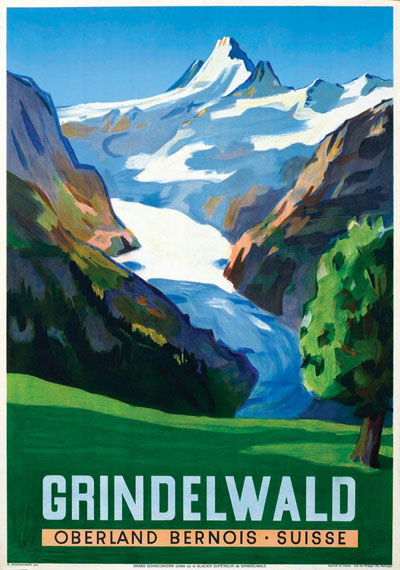 Grindelwald Oberland Bernois-Suisse (1930s) - Original Vintage Poster ...