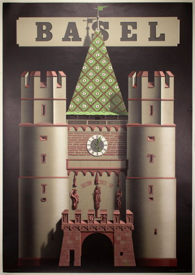 Original authentic vintage poster - Title: 'Basel the Spalentor ...