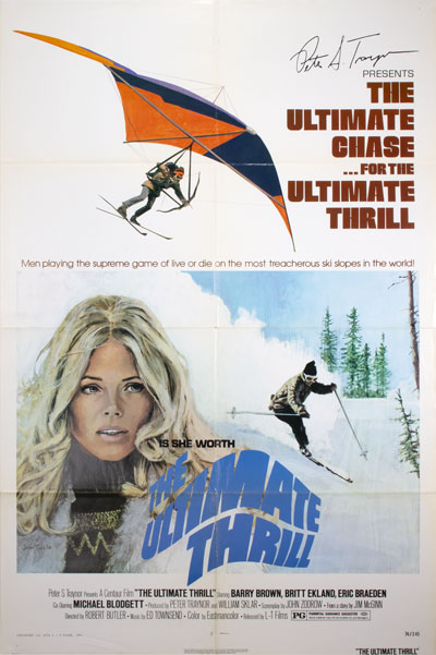 Original vintage poster: The Ultimate Thrill designed by John Solie sold