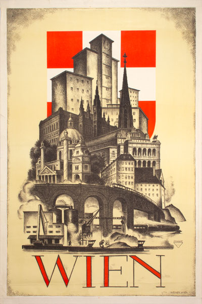 Original authentic vintage poster - Title: 'Wien Österreich Vienna ...