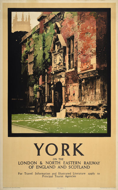 Original authentic vintage poster - Title: 'York' designed by Taylor ...