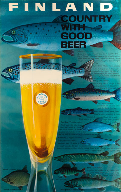 Original authentic vintage poster - Title: 'Suomalaista tottakai ...