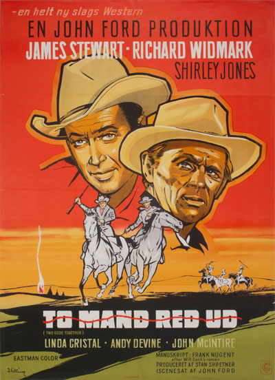 Original authentic vintage poster - Title: 'To mand red ud (Two Rode ...