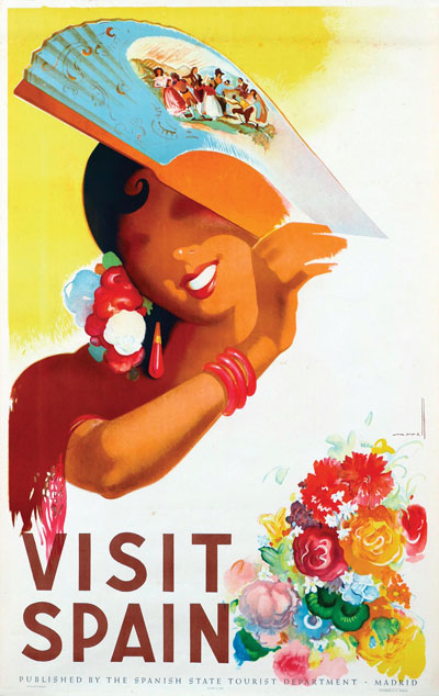 Visit Spain (1940s) - Original Vintage Poster | PosterTeam