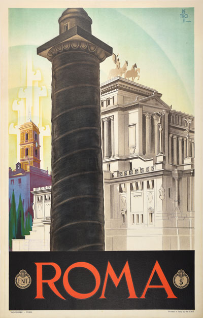 Roma Italia Rome Italy (1930s) - Original Vintage Poster | PosterTeam