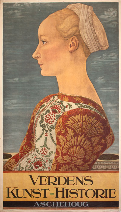 Original authentic vintage poster - Title: 'Verdens Kunst-Historie ...