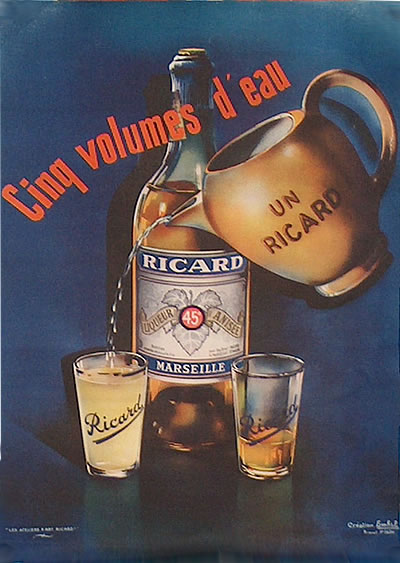 Original authentic vintage poster - Title: 'Ricard' - sold
