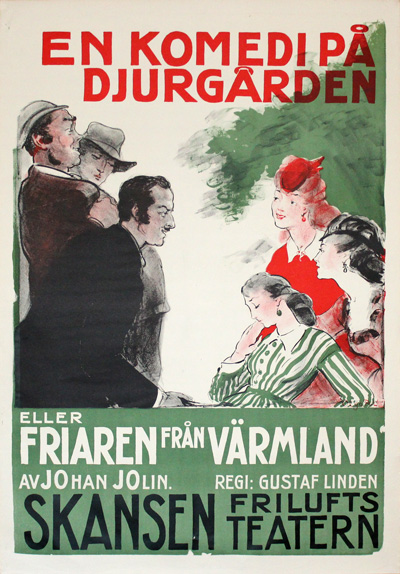 Original authentic vintage poster - Title: 'Skansen - Friaren från ...